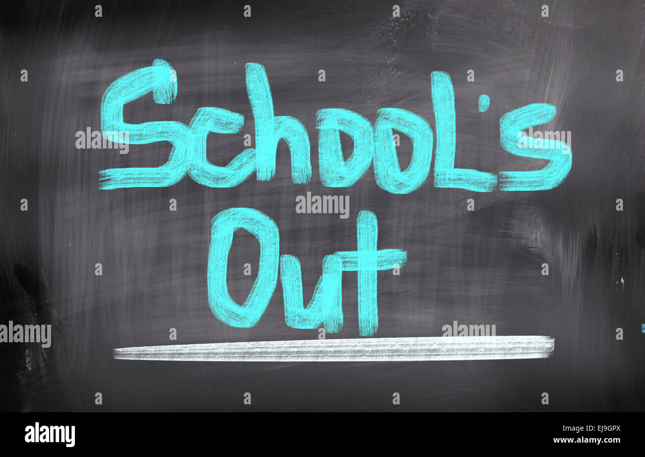 School's Out Concept Stock Photo - Alamy