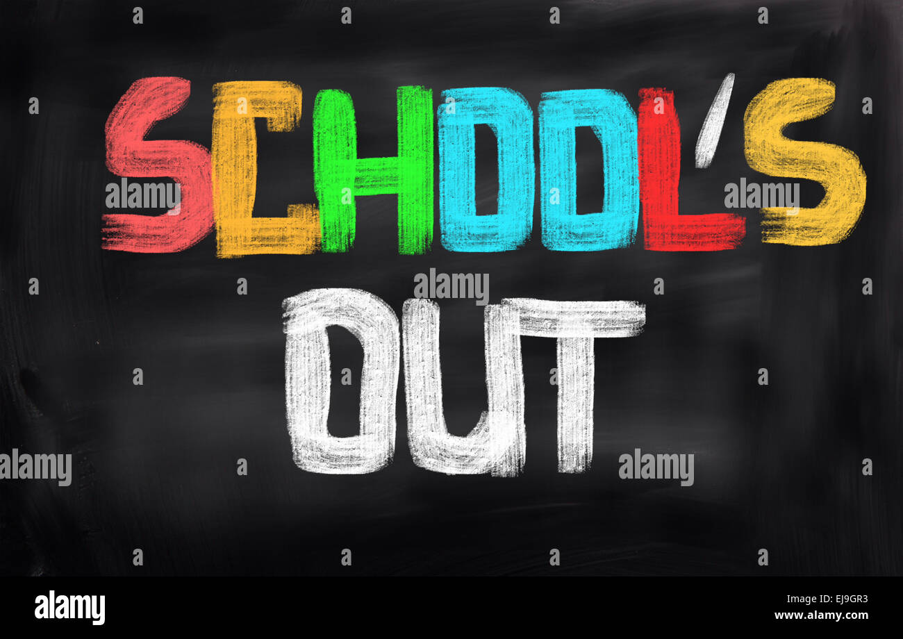 School's Out Concept Stock Photo - Alamy