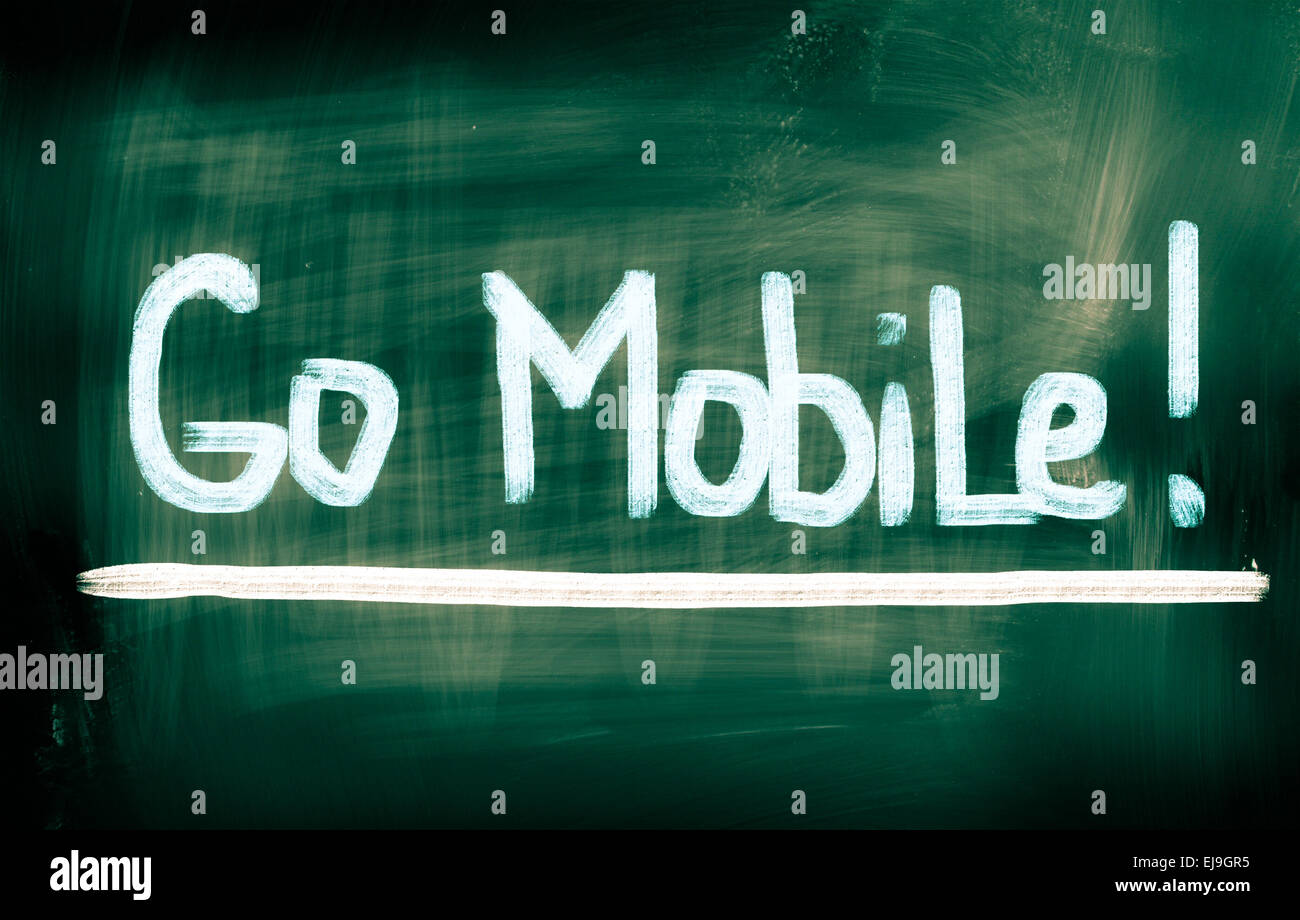 Go Mobile Concept Stock Photo - Alamy