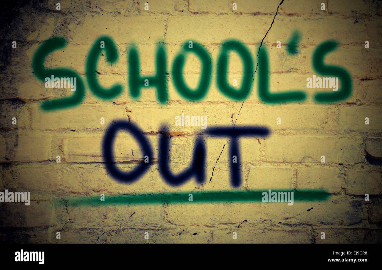 School's Out Concept Stock Photo - Alamy