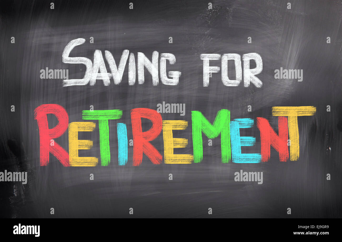 Saving For Retirement Concept Stock Photo - Alamy