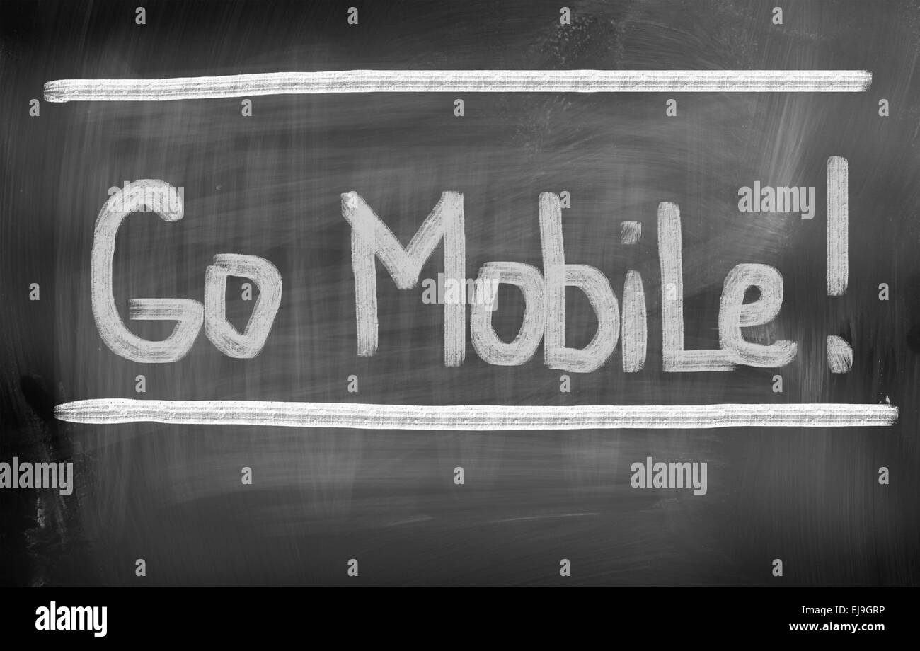 Go Mobile Concept Stock Photo - Alamy