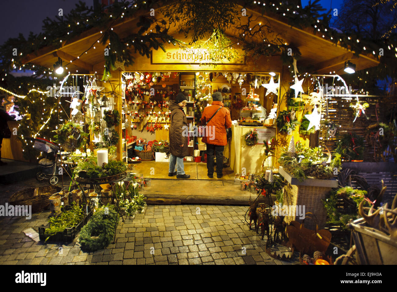 christmas market in Bavaria, Germany Stock Photo - Alamy