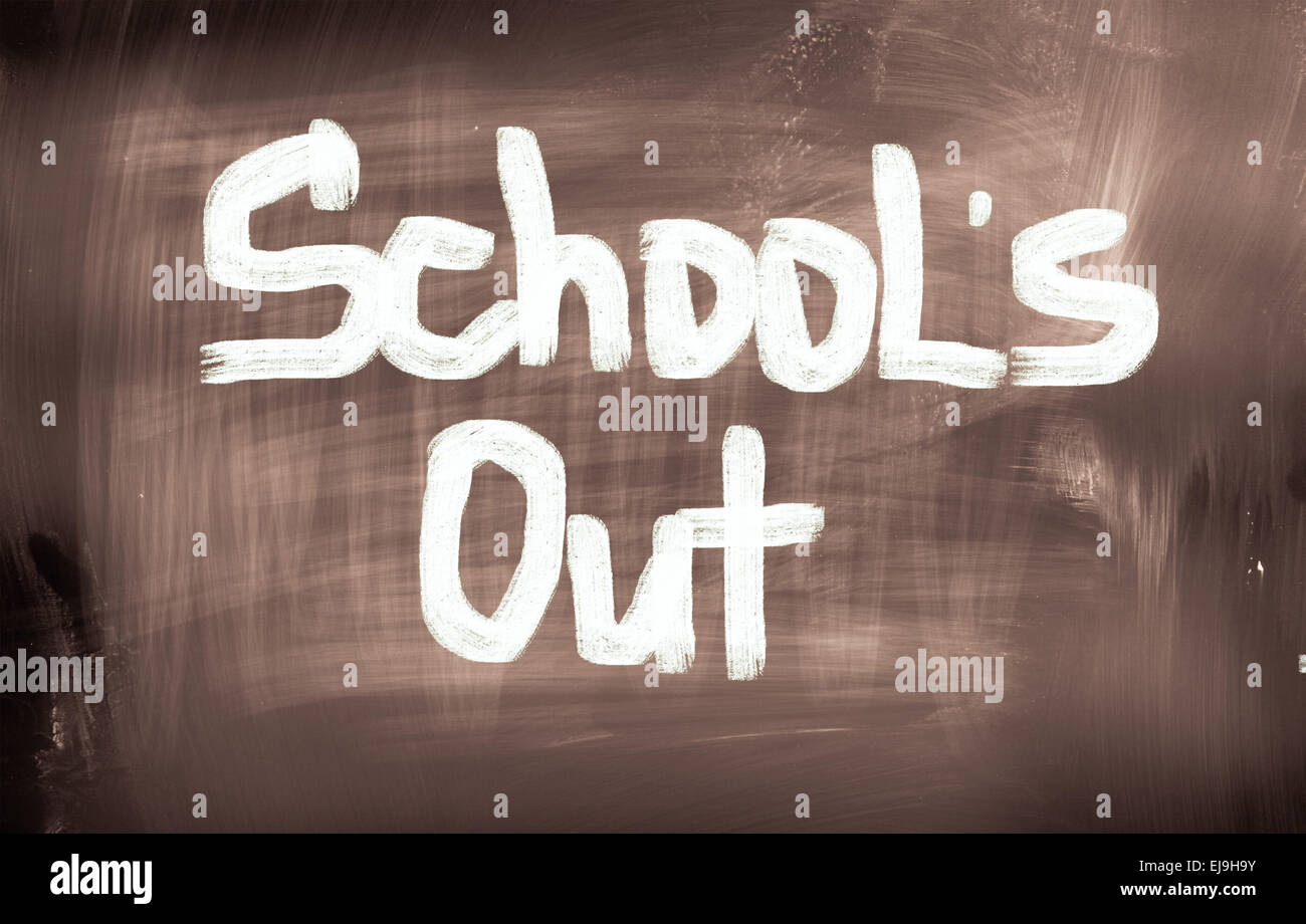 School's Out Concept Stock Photo - Alamy