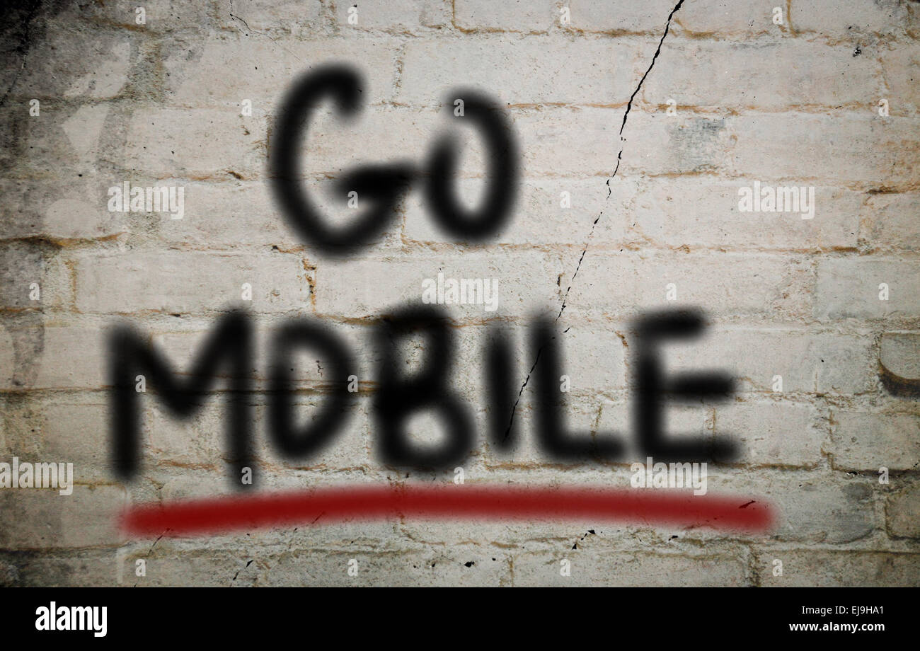 Go Mobile Concept Stock Photo - Alamy