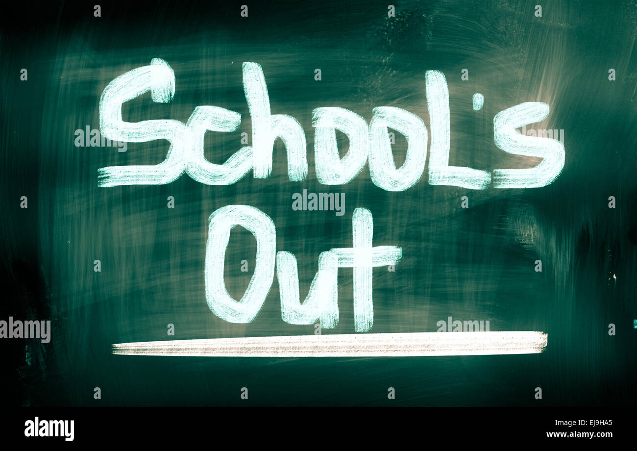 School's Out Concept Stock Photo - Alamy