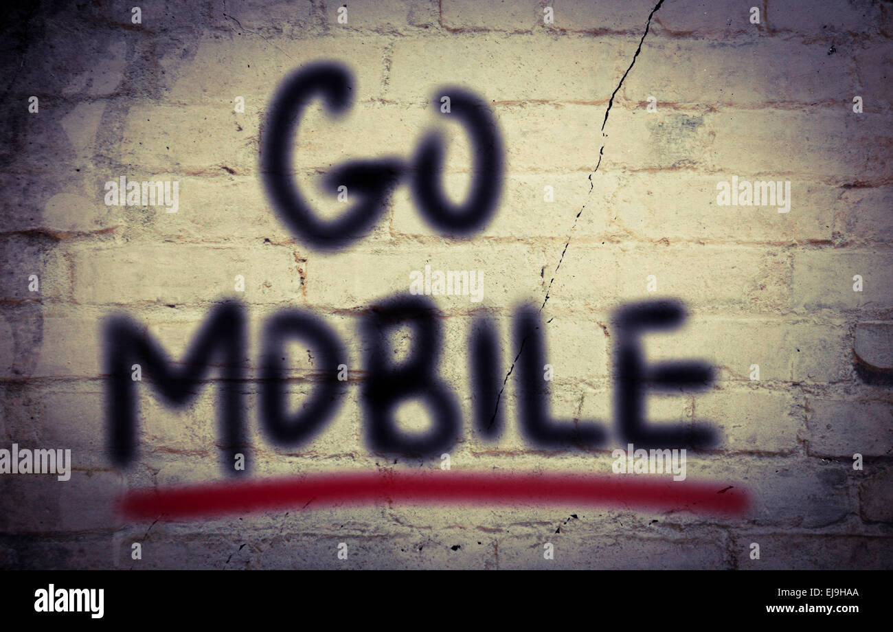 Go Mobile Concept Stock Photo - Alamy
