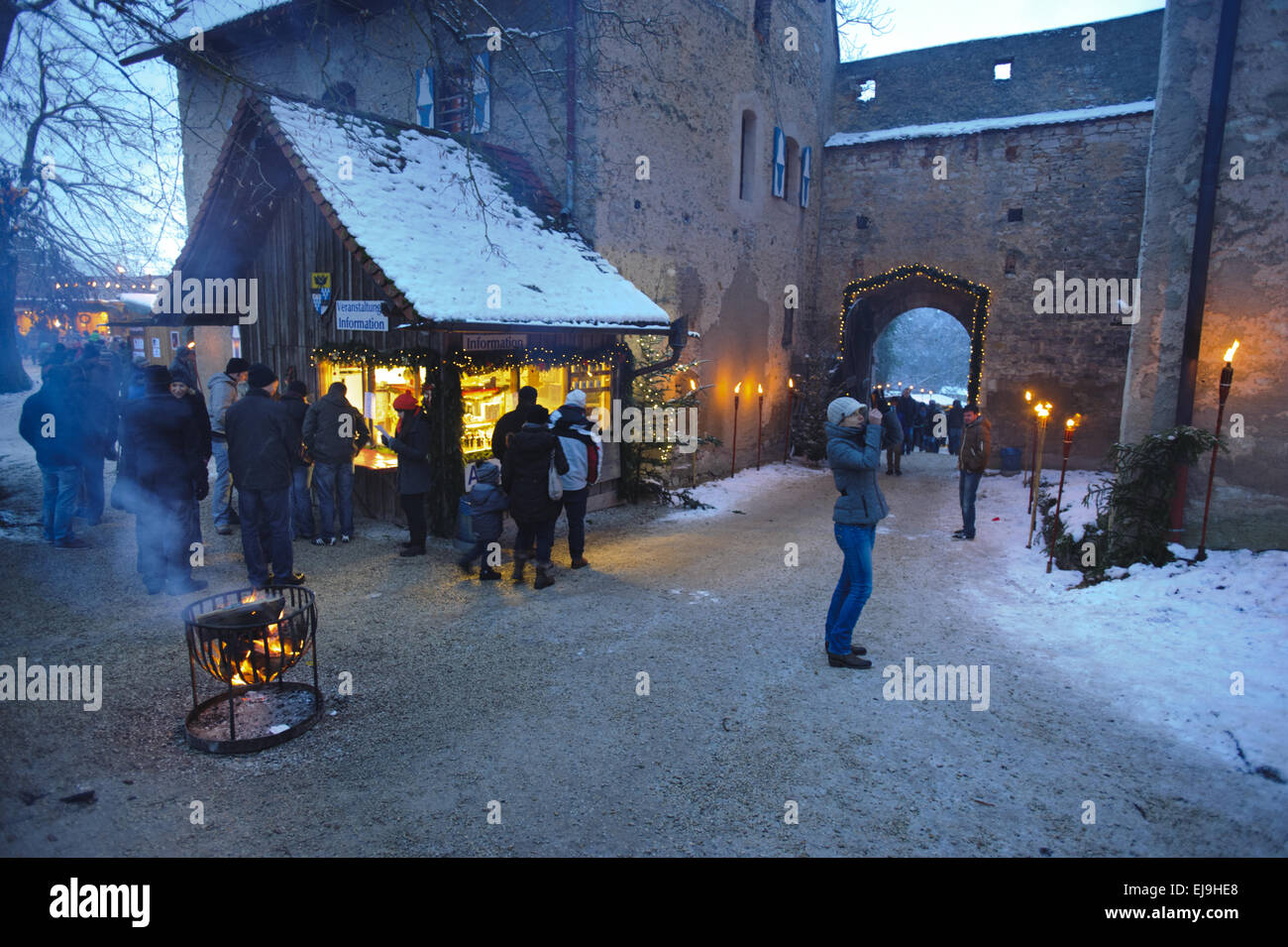 christmas market in Bavaria, Germany Stock Photo - Alamy