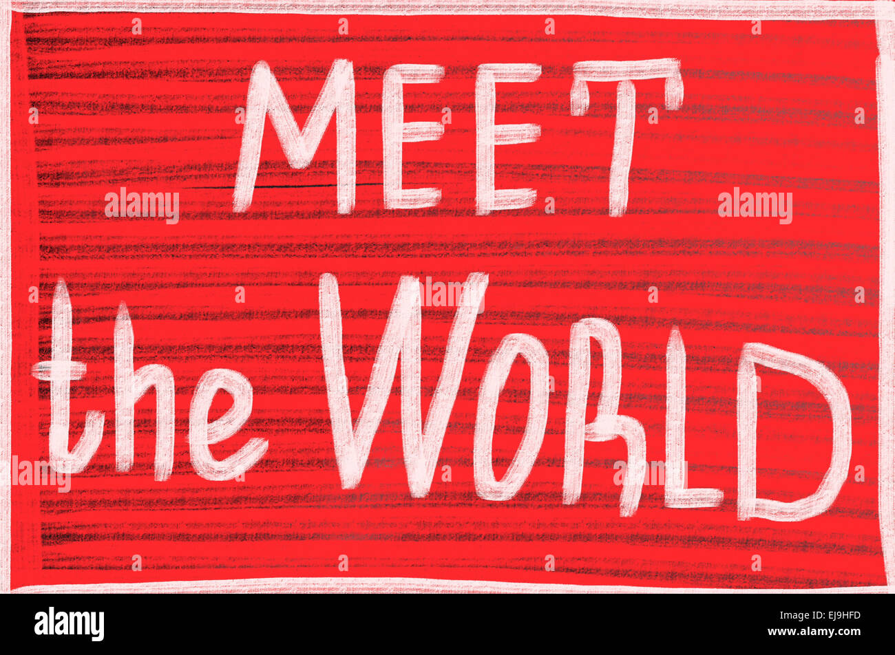 meet the world Stock Photo - Alamy
