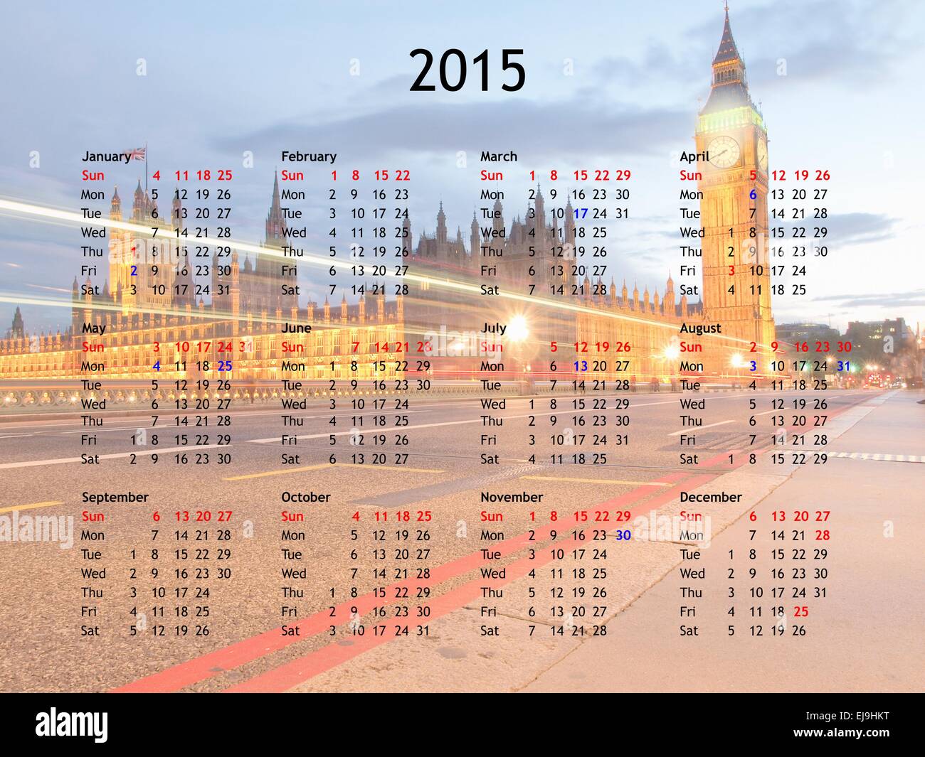 British calendar hi-res stock photography and images - Alamy