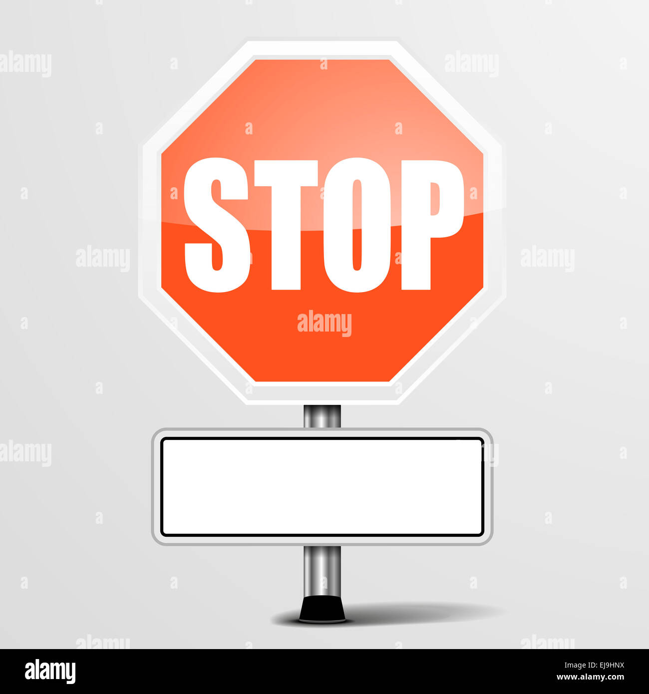 red Stop Sign Stock Photo - Alamy