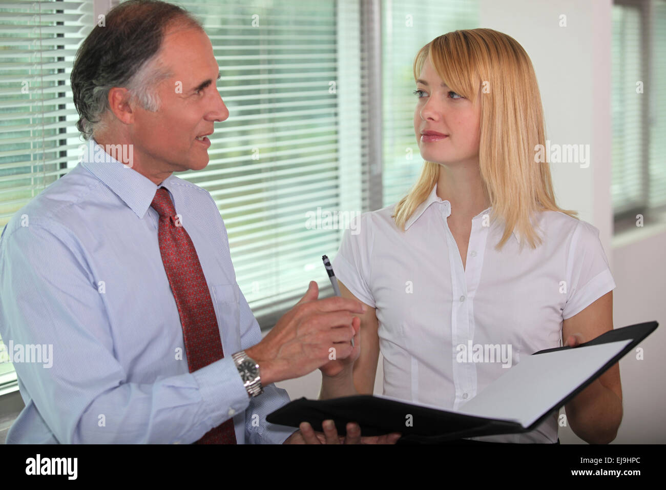 Boss and assistant Stock Photo - Alamy