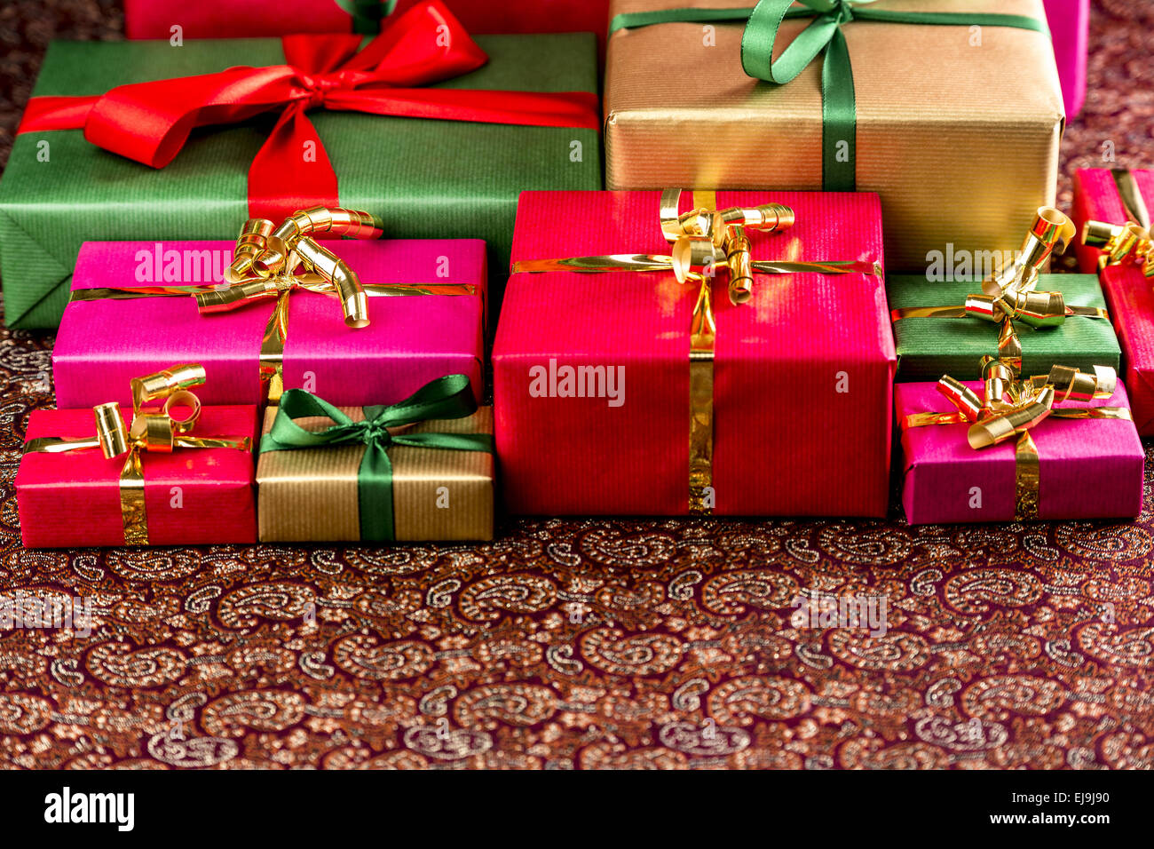 Plenty of Presents Ready to be Collected Stock Photo - Alamy
