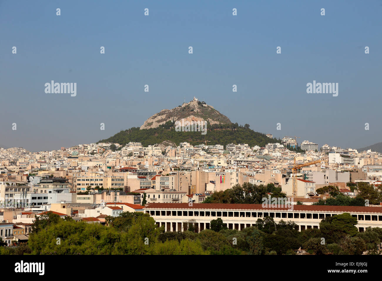 Greece Athens Skyline Panorama Stock Photo - Alamy