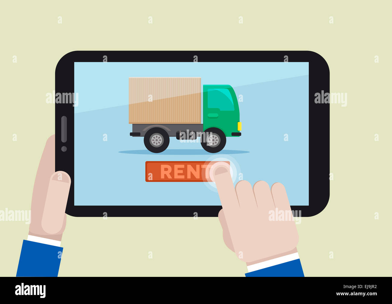 rent a truck Stock Photo - Alamy