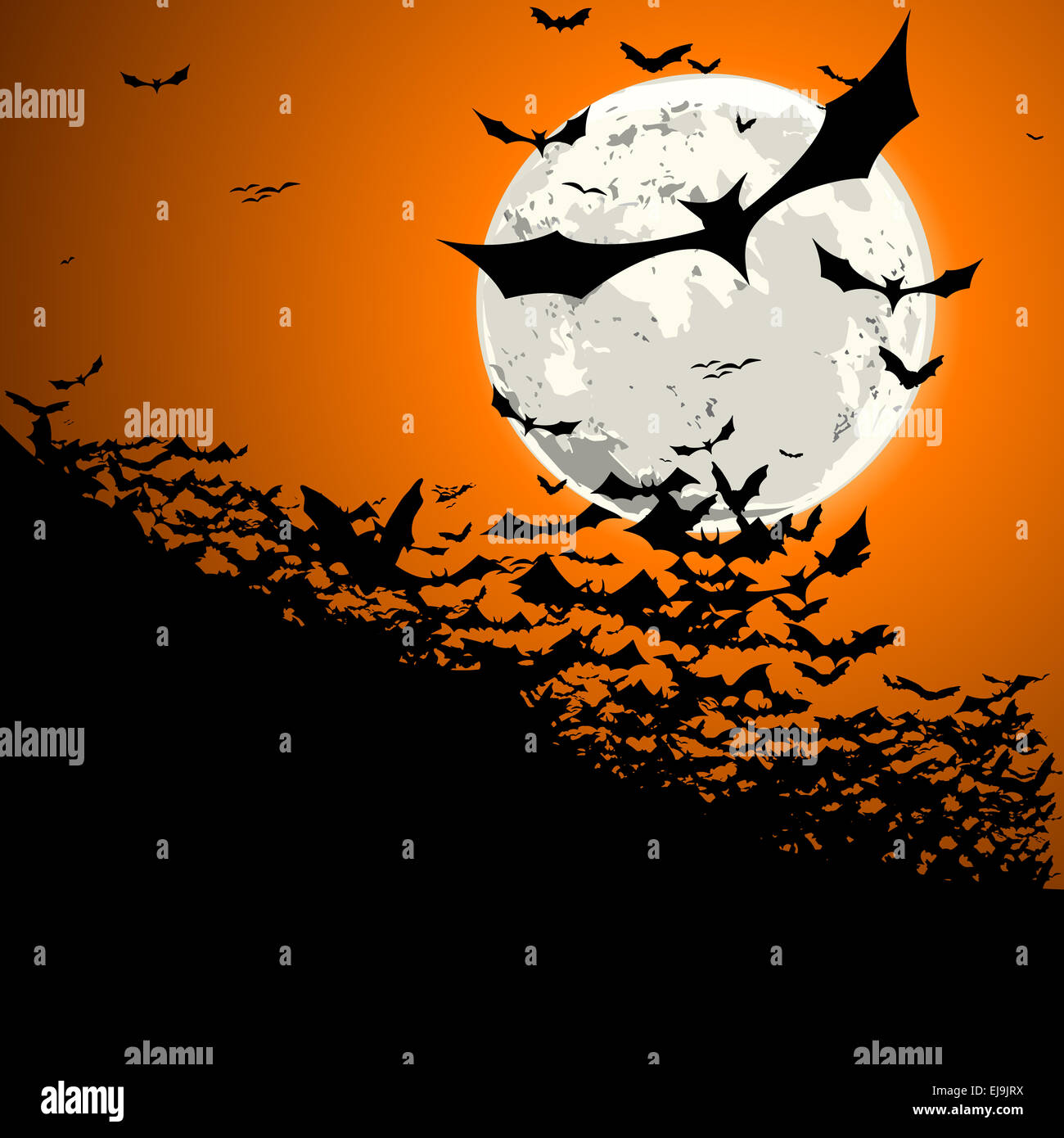 Halloween full moon bats hi-res stock photography and images - Alamy