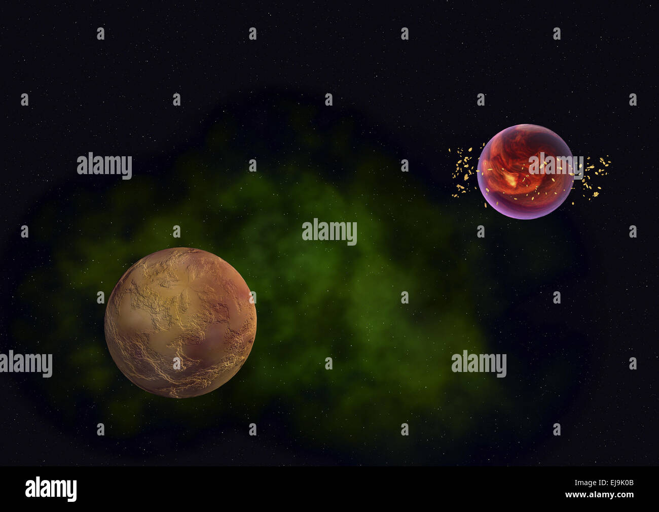 Planets in future hi-res stock photography and images - Alamy