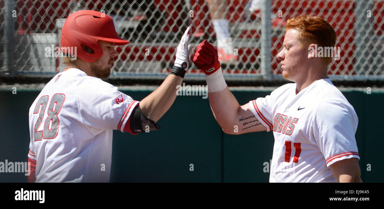 March 22, 2015 - U.S. - SPORTS -- The Lobos Chris DeVito ,11 ...