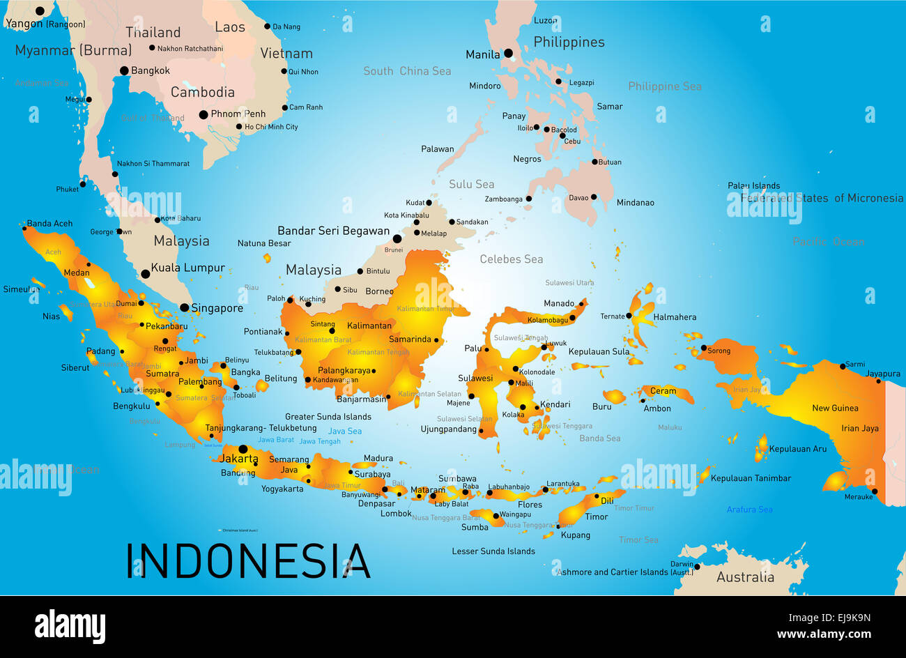 Map of medan hi-res stock photography and images - Alamy