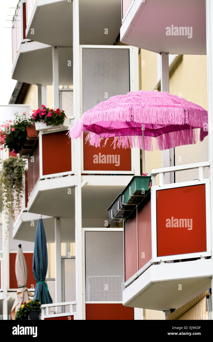 facade and balcony Stock Photo - Alamy