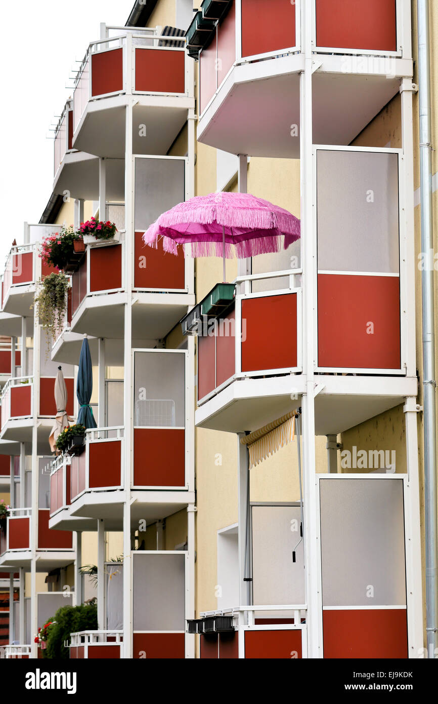 facade and balcony Stock Photo - Alamy