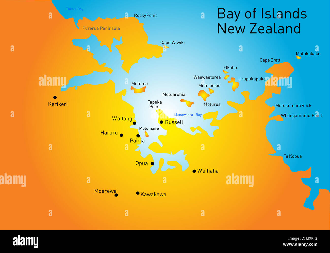 Marlborough new zealand map hi-res stock photography and images - Alamy