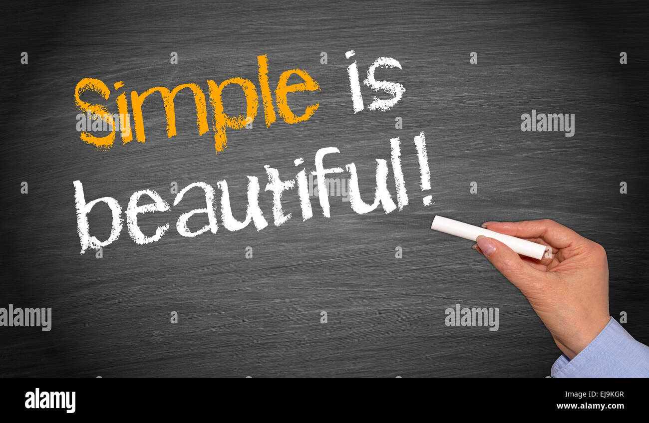 Simple is beautiful Stock Photo - Alamy