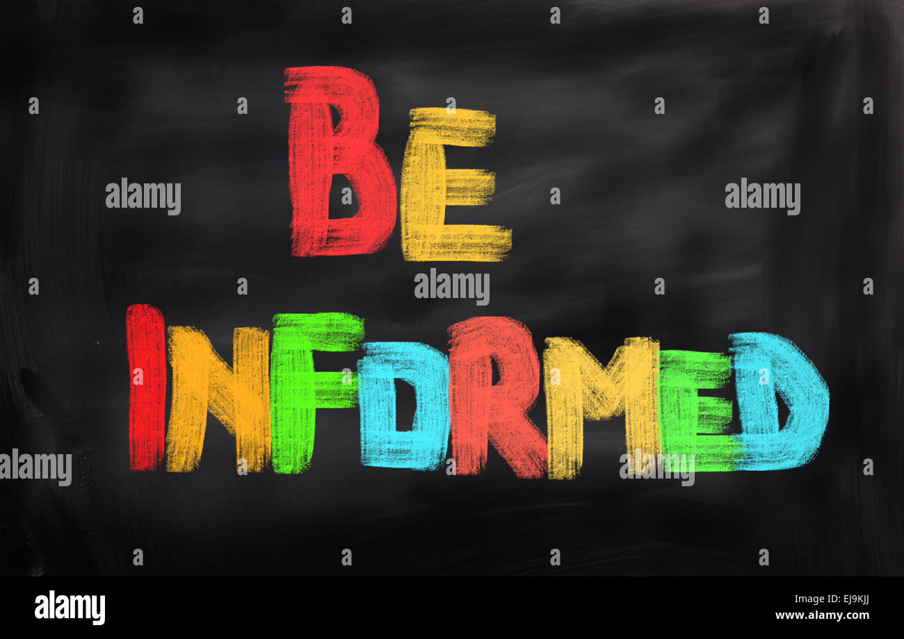 Be Informed Concept Stock Photo - Alamy