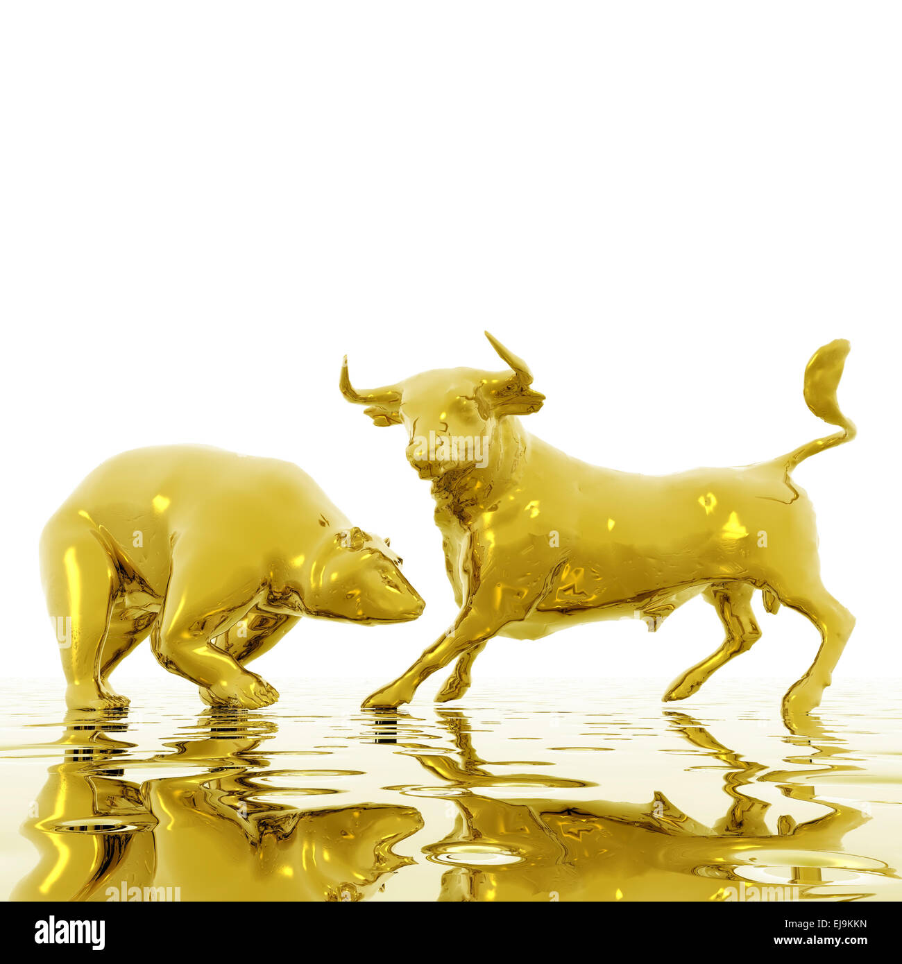 Bull and Bear Stock Photo - Alamy