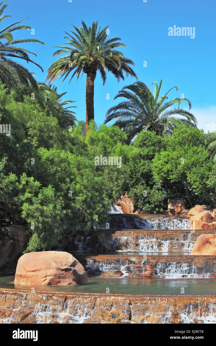 The spectacular cascade fountain Stock Photo - Alamy