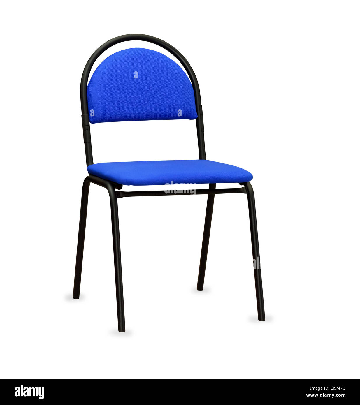 The blue office chair. Isolated Stock Photo - Alamy