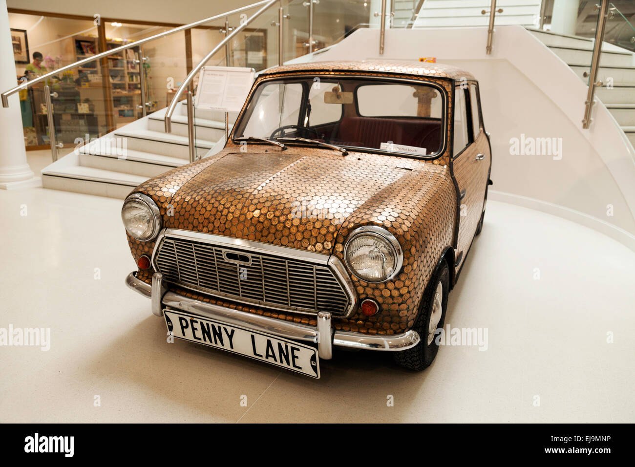 " Penny Mini " car, covered with old pennies, possibly linked to the ...