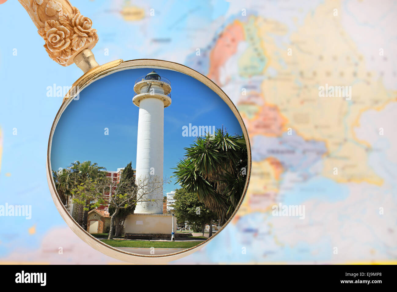 Map of costa del sol hi-res stock photography and images - Alamy