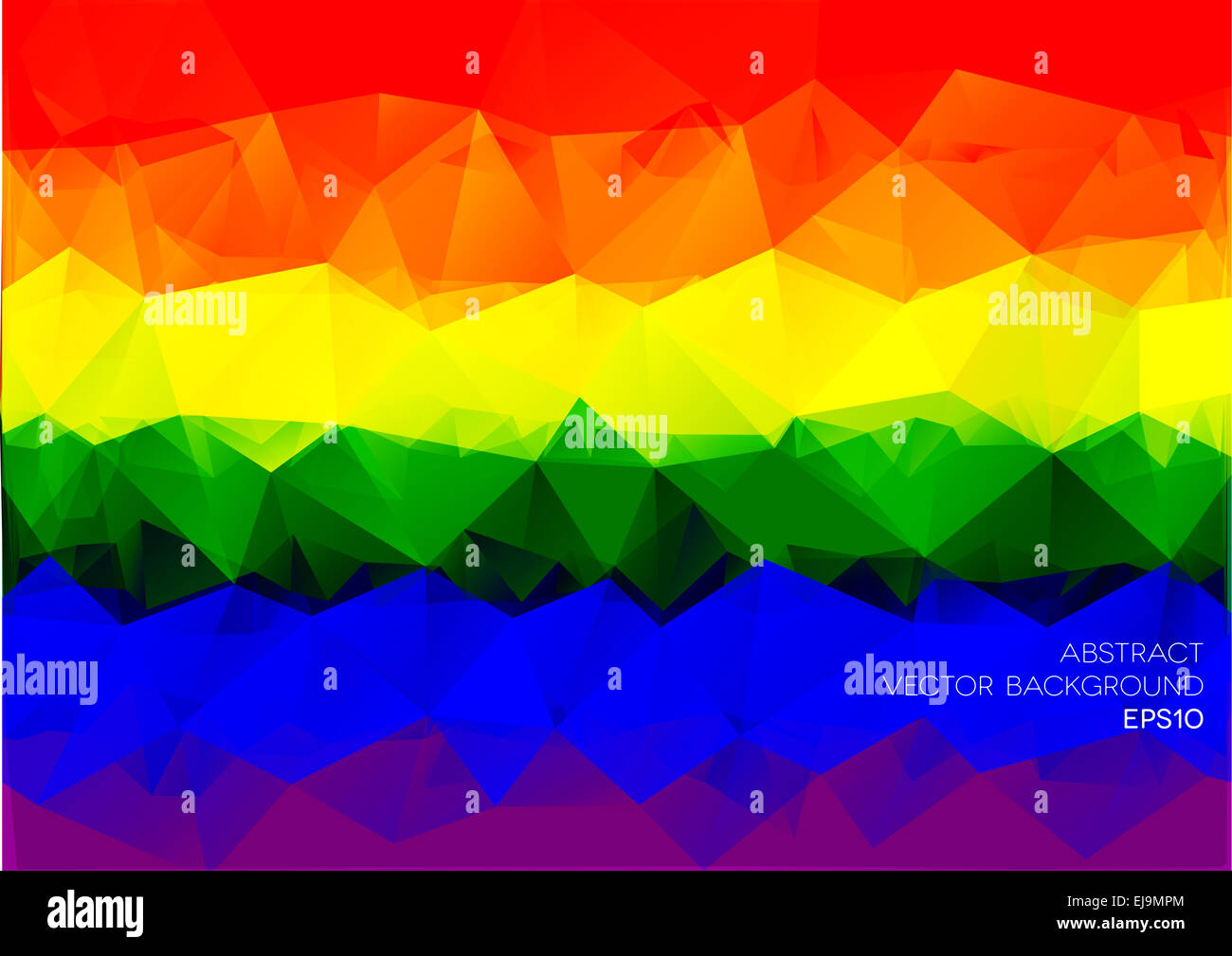 polygonal rainbow background Stock Photo - Alamy