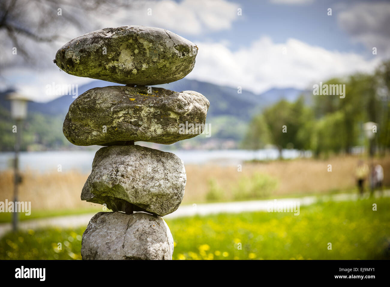 Balance with stones Stock Photo - Alamy