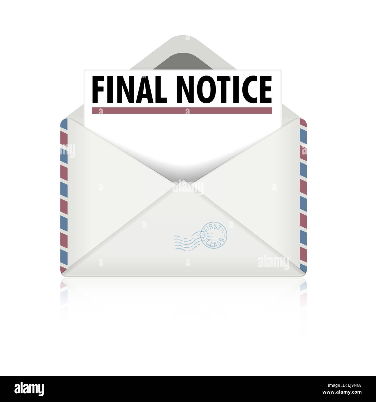 Final notice, envelope Cut Out Stock Images & Pictures - Alamy