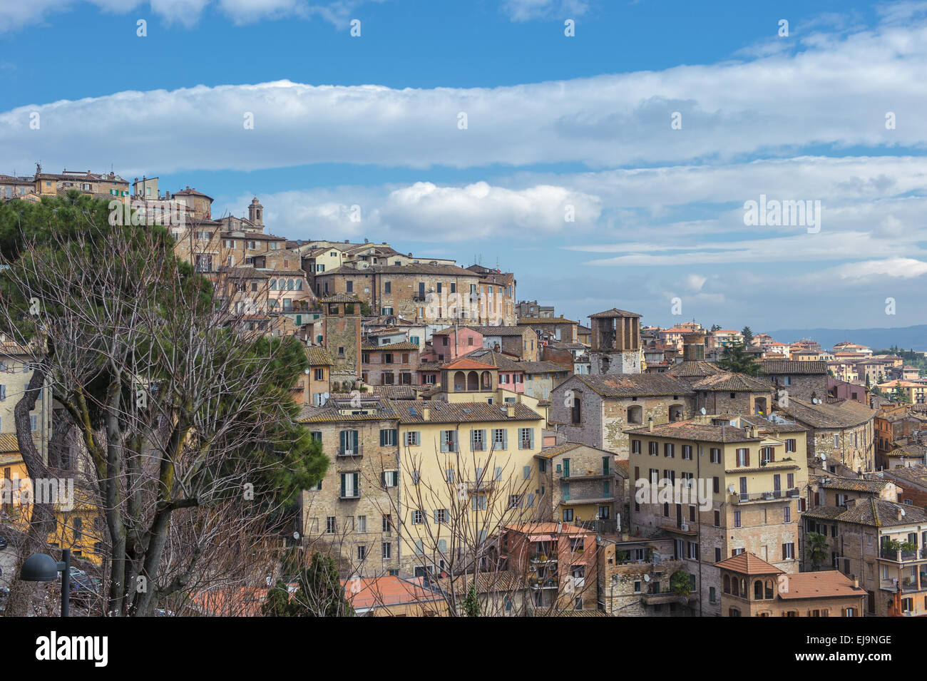Panoramic view of Perugia, Umbria, Italy Stock Photo - Alamy