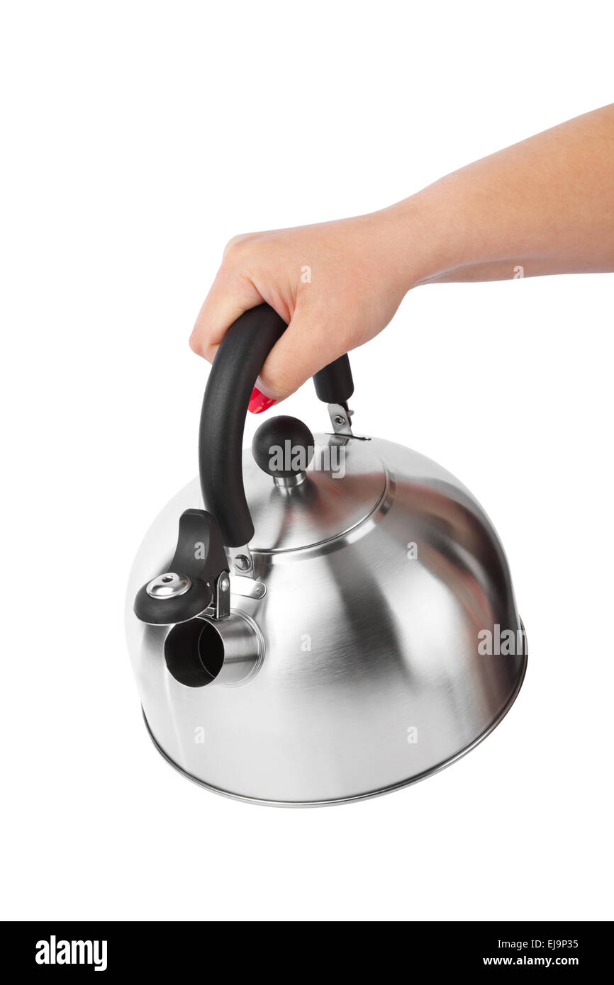 Kettle boiling woman hi-res stock photography and images - Alamy