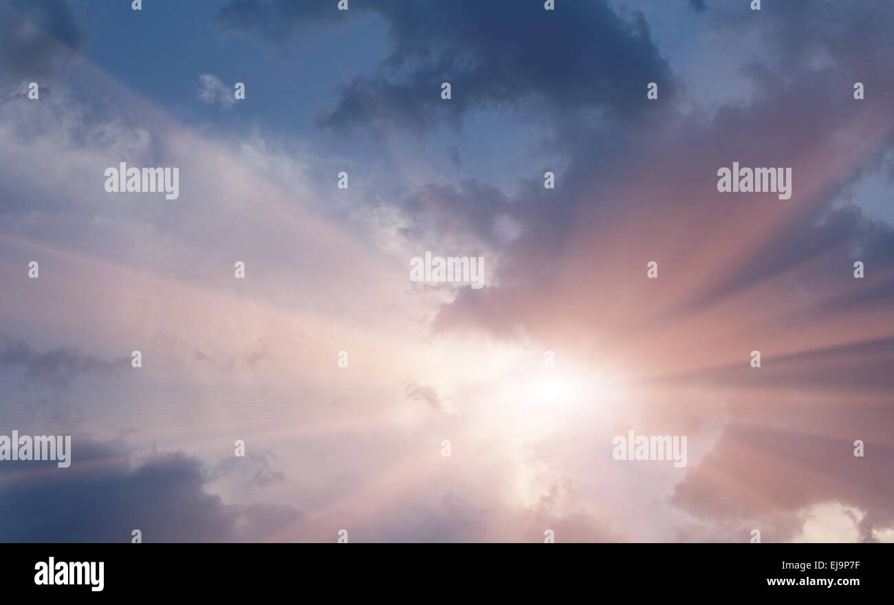 Bright sunset sky hi-res stock photography and images - Alamy