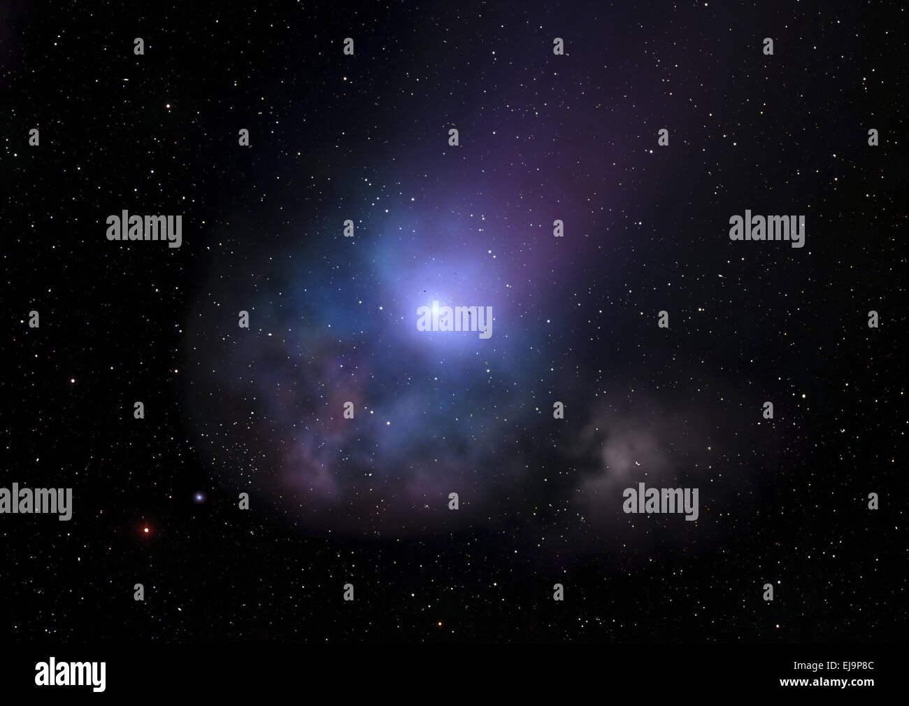 Star field in space and a nebulae Stock Photo - Alamy