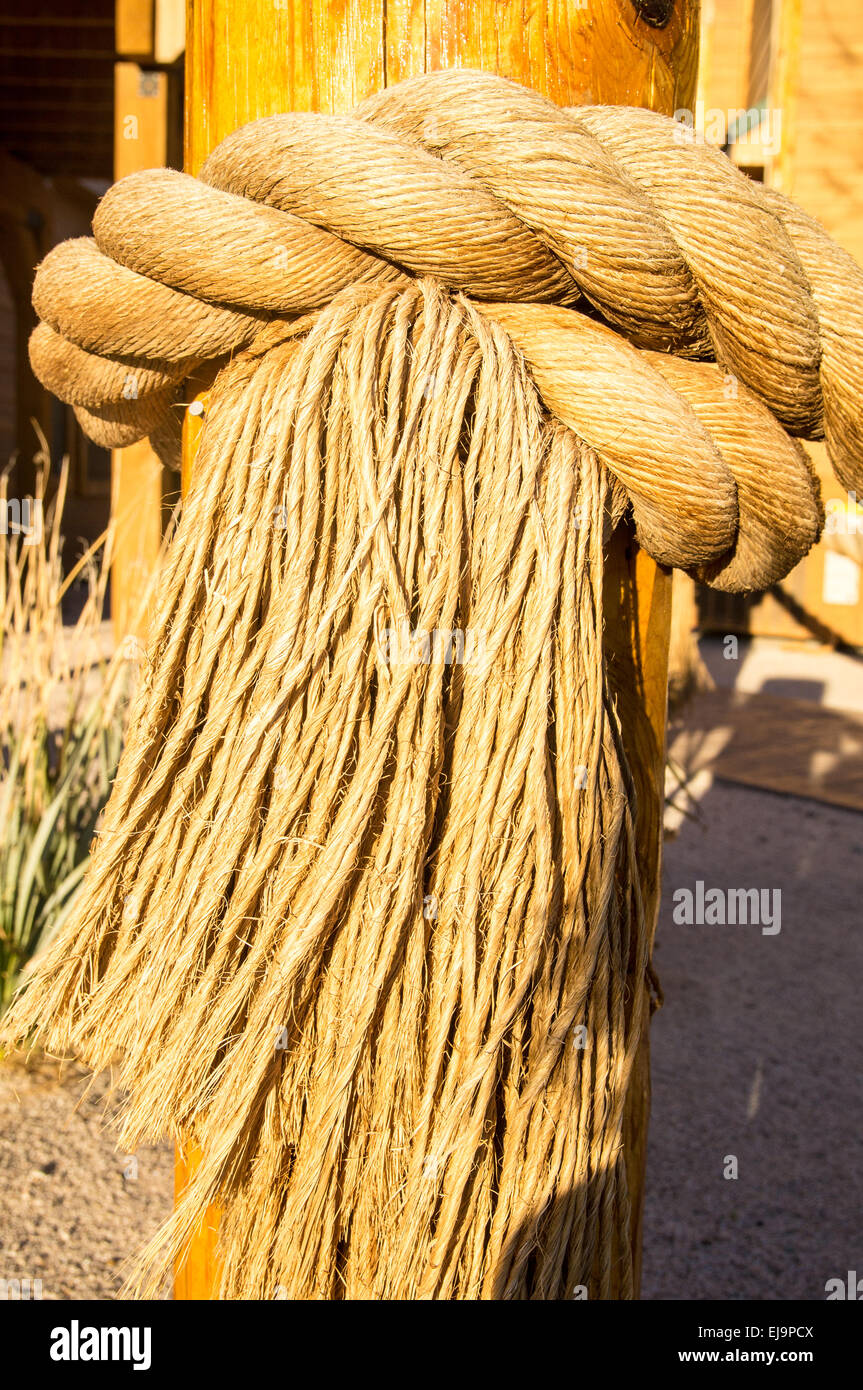 Tied rope fringe hi-res stock photography and images - Alamy