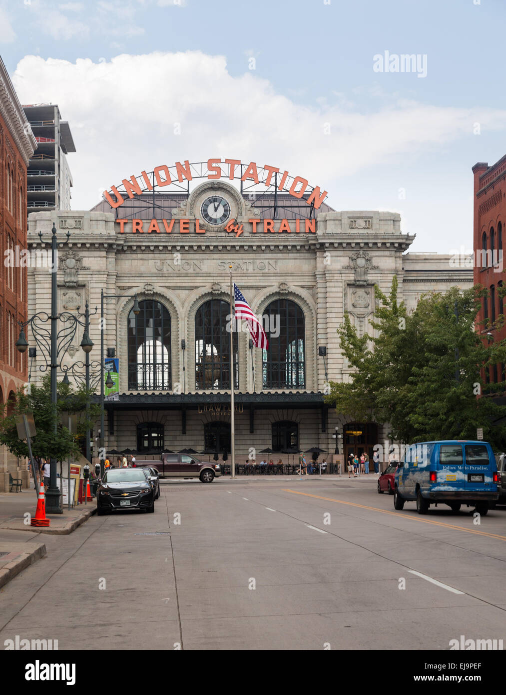 Facade of Union Station in Denver CO Stock Photo - Alamy