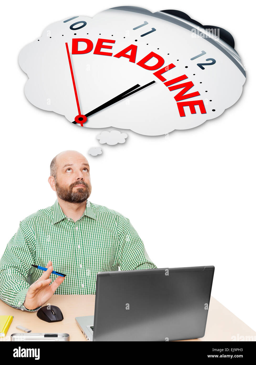 Deadline man concept hi-res stock photography and images - Alamy