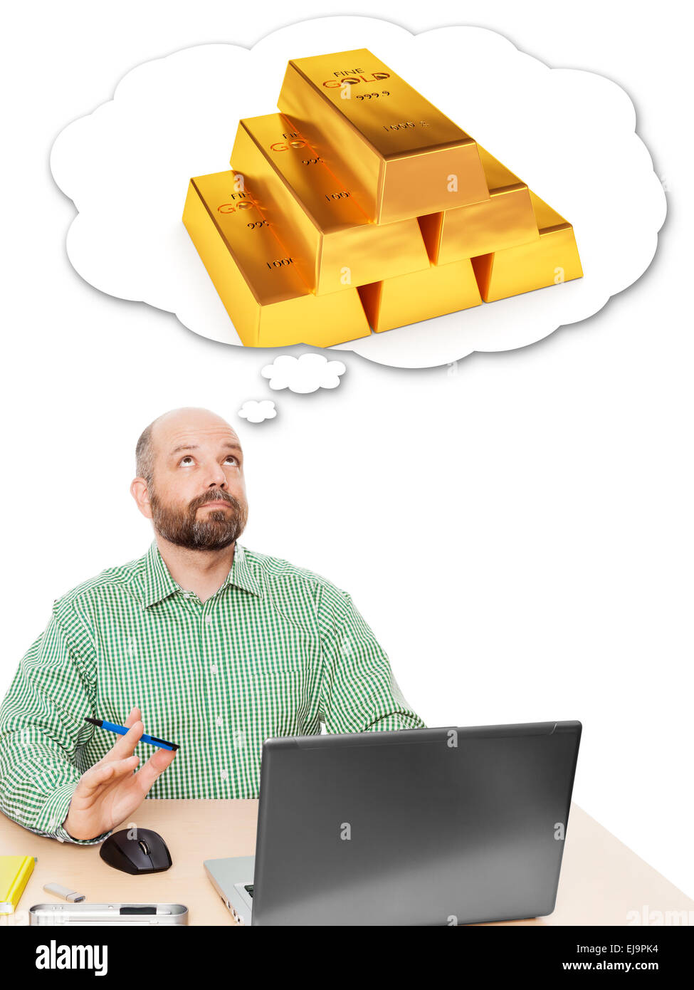 business man thinking Stock Photo - Alamy