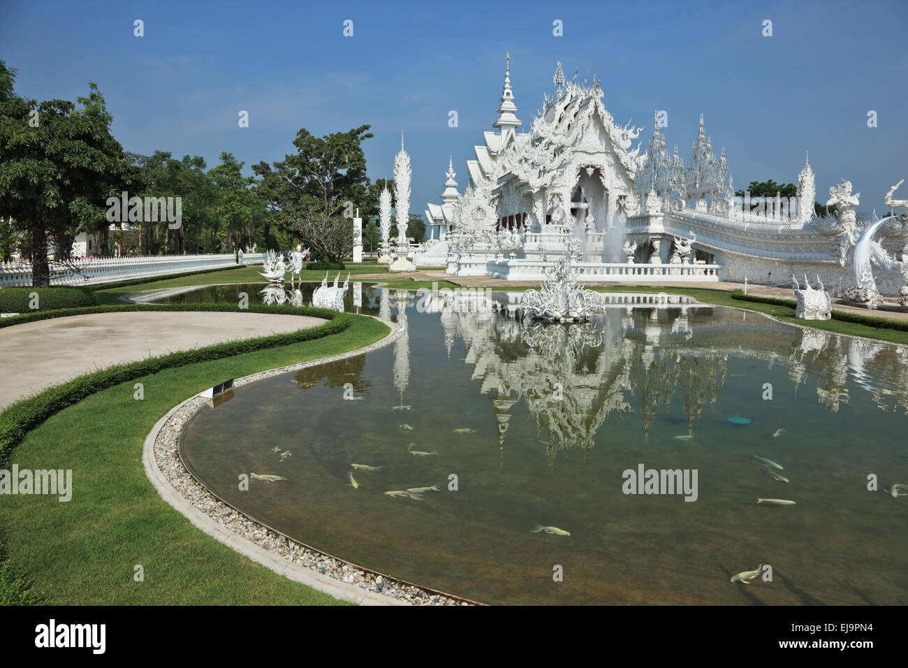 Fantastic snow-white palace Stock Photo - Alamy