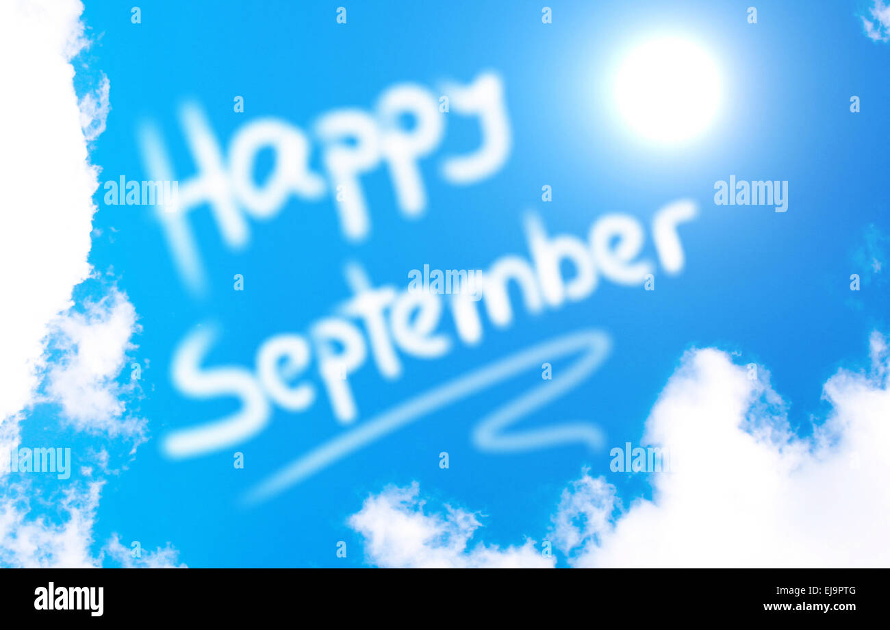 Happy September Concept Stock Photo - Alamy