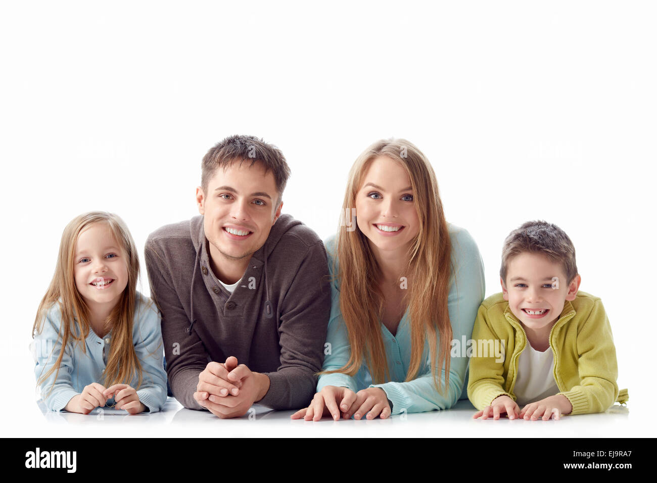 Caucasian family Cut Out Stock Images & Pictures - Alamy