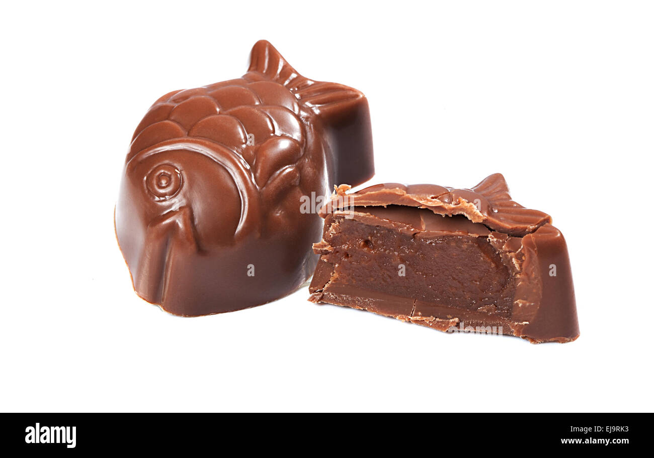 Dark chocolate fish Cut Out Stock Images & Pictures - Alamy