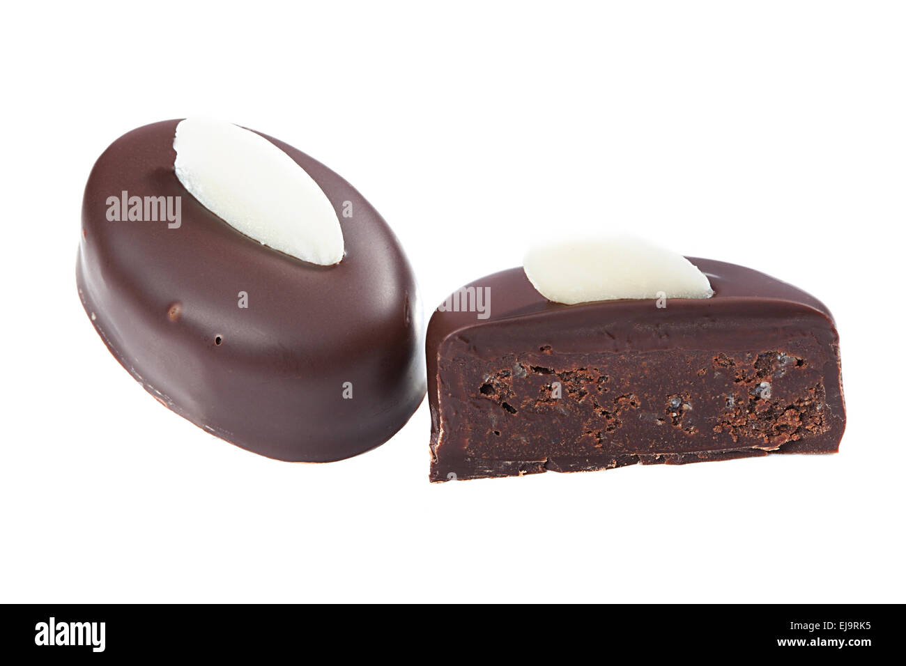 Image of delicious dark chocolate candy Stock Photo - Alamy