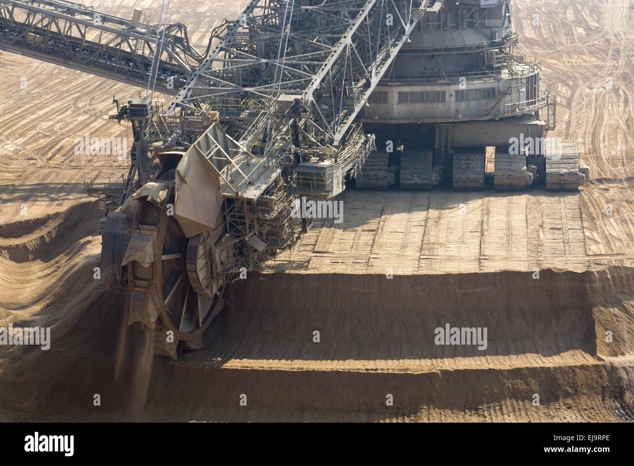 Brown coal mining Hambach, Germany Stock Photo, Royalty Free Image ...